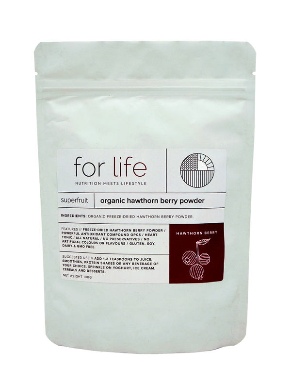 Organic Hawthorn Berry Powder - for life Nutrition